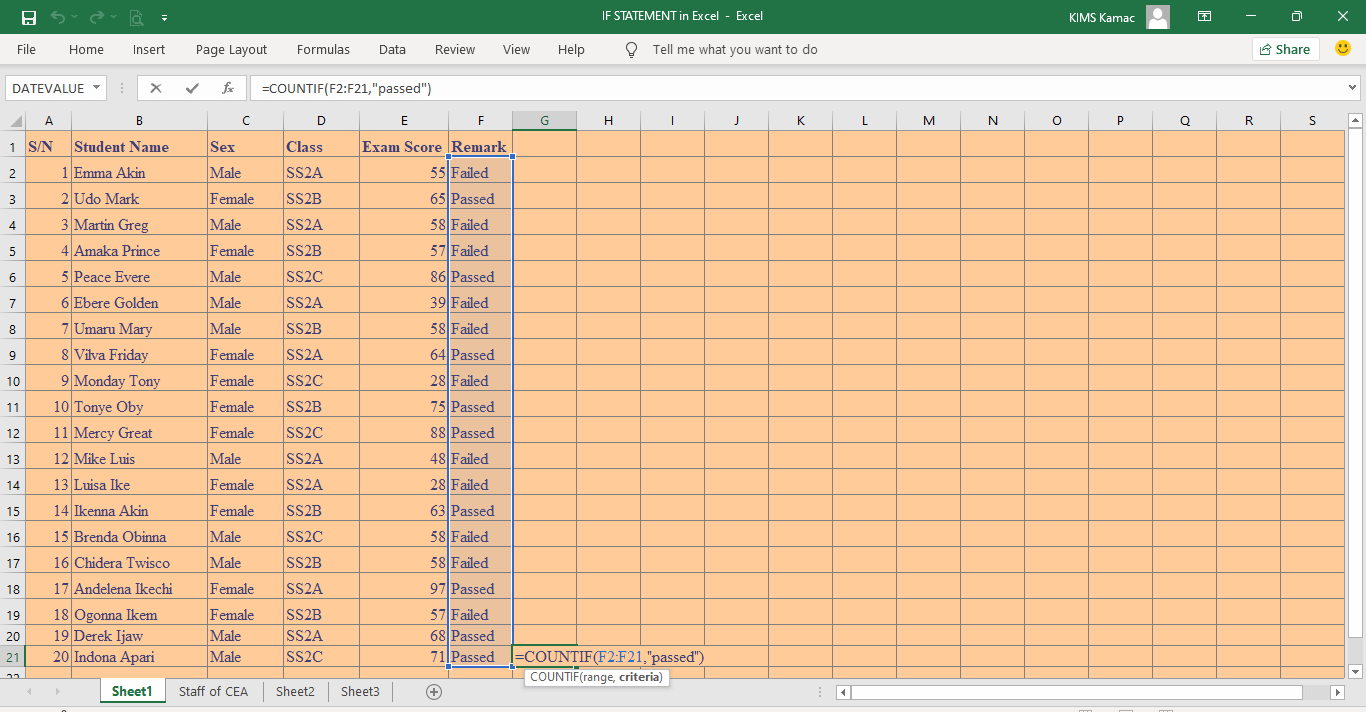 The IF Statement In Excel: Nested And IFS Function - Kmacims ...
